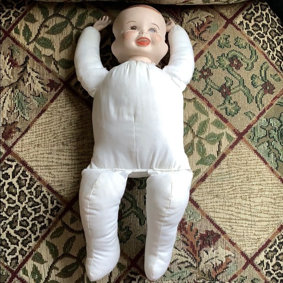 Other | Vintage 3 Faced Doll Happy Sleeping Crying Face Halloween Prop ...